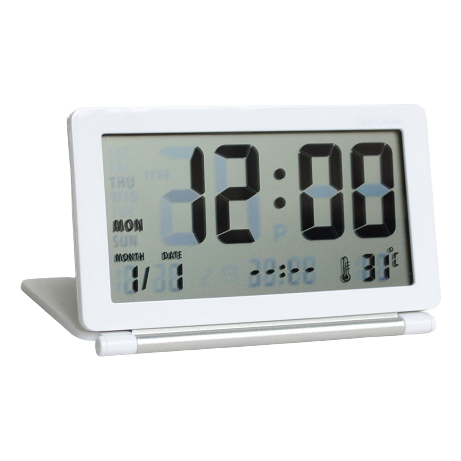 HomeCozy Desk Clock Portable Foldable Time Display LED Large Screen ...