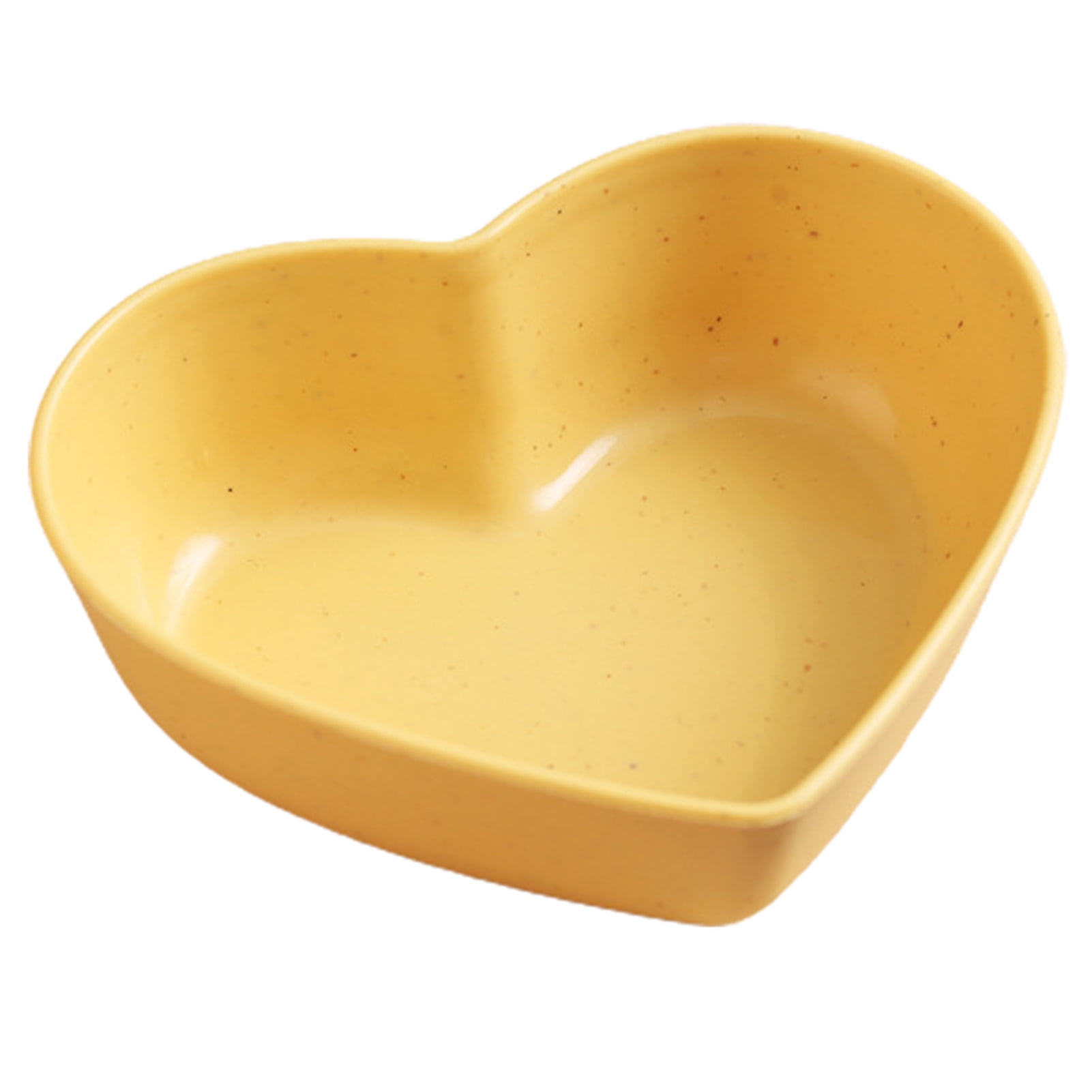 HomeCozy Dessert Dish Heart-shaped Stackable Drop Resistant Washable ...