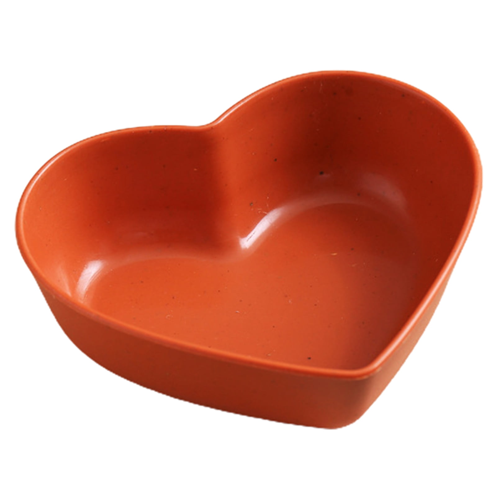 HomeCozy Dessert Dish Heart-shaped Stackable Drop Resistant Washable ...