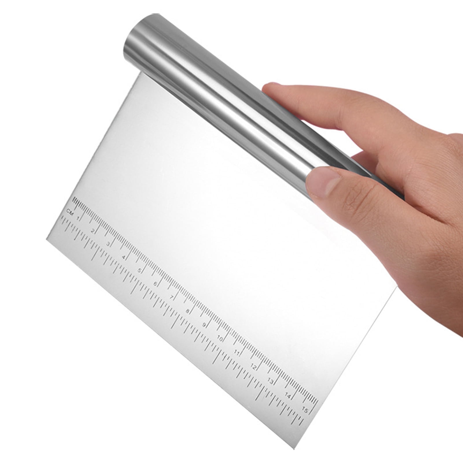 HomeCozy Dough Cutter Effortlessly Stainless Steel Dough Scraper Cutter ...