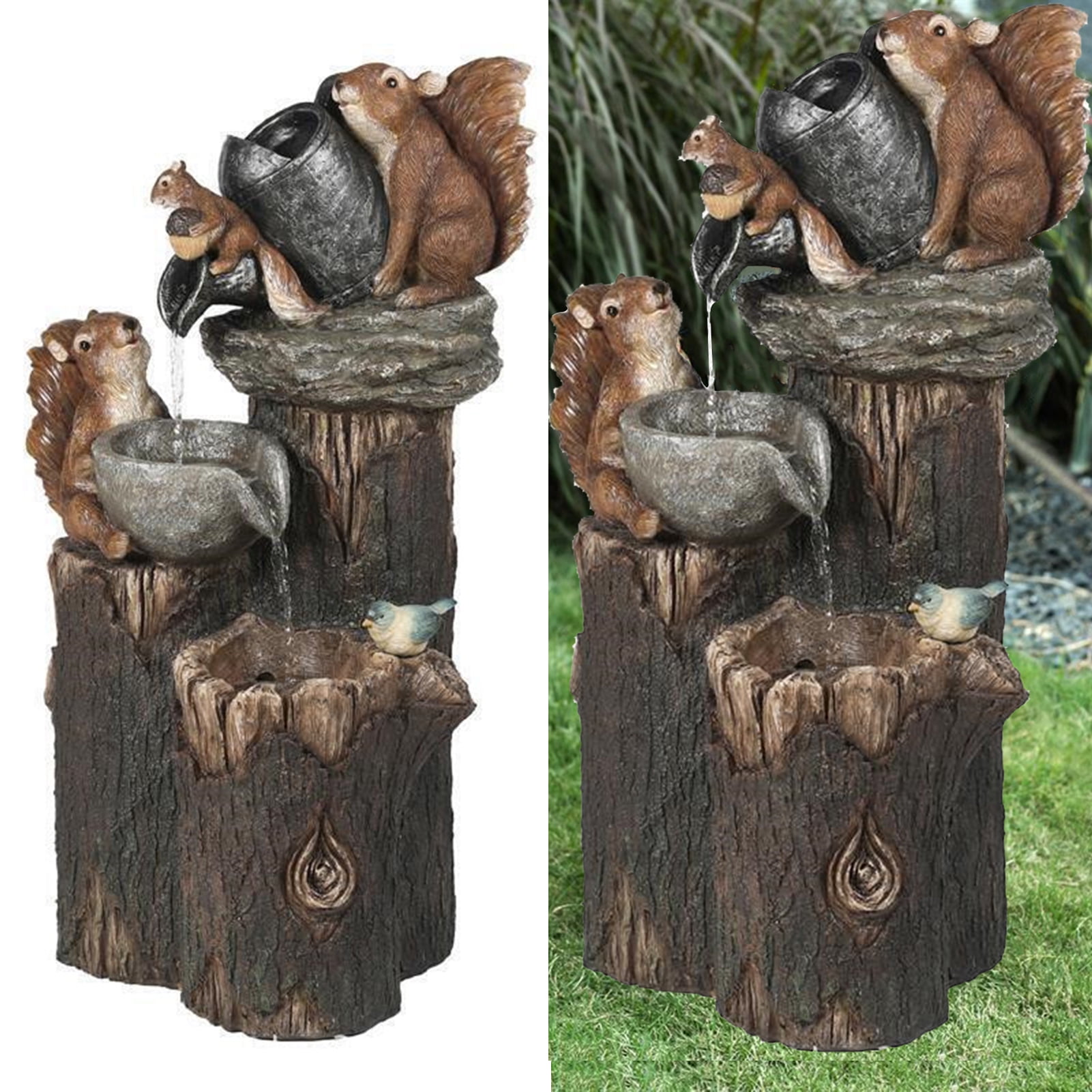 HomeCozy Duck Statue Animal Model Ornamental Multi-color Cascading ...