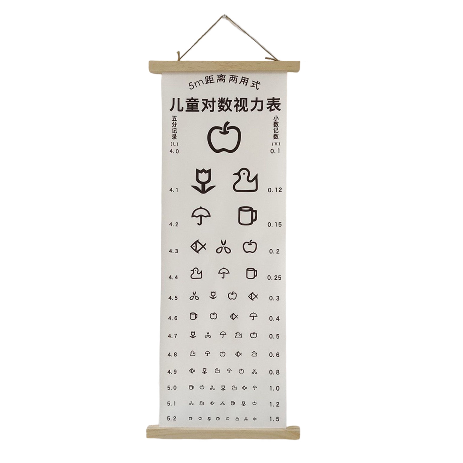 HomeCozy Eye Chart Multipurpose Waterproof Standardized Clear Printing ...