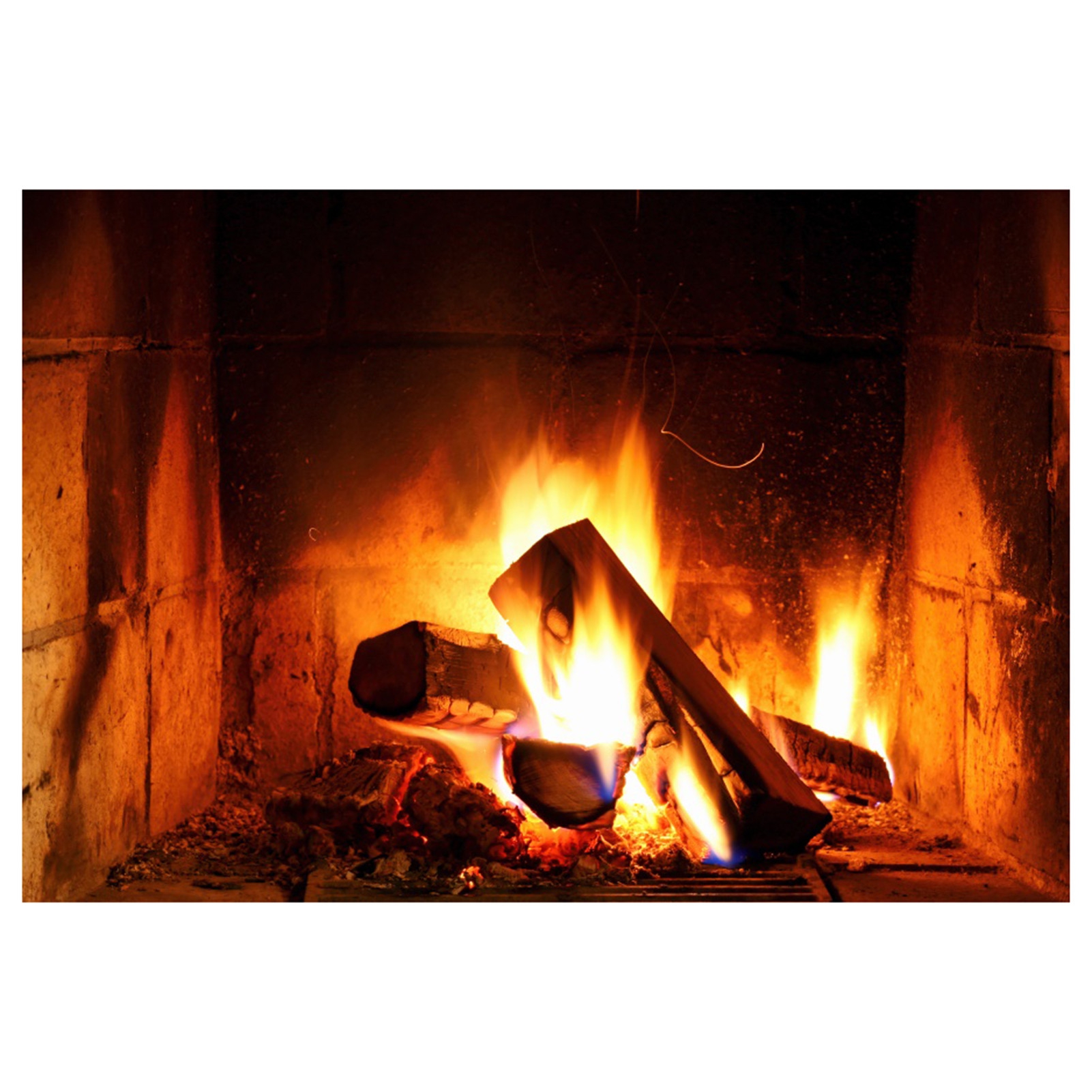 HomeCozy Fireplace Burning Firewood Studio Photography Photo Props ...