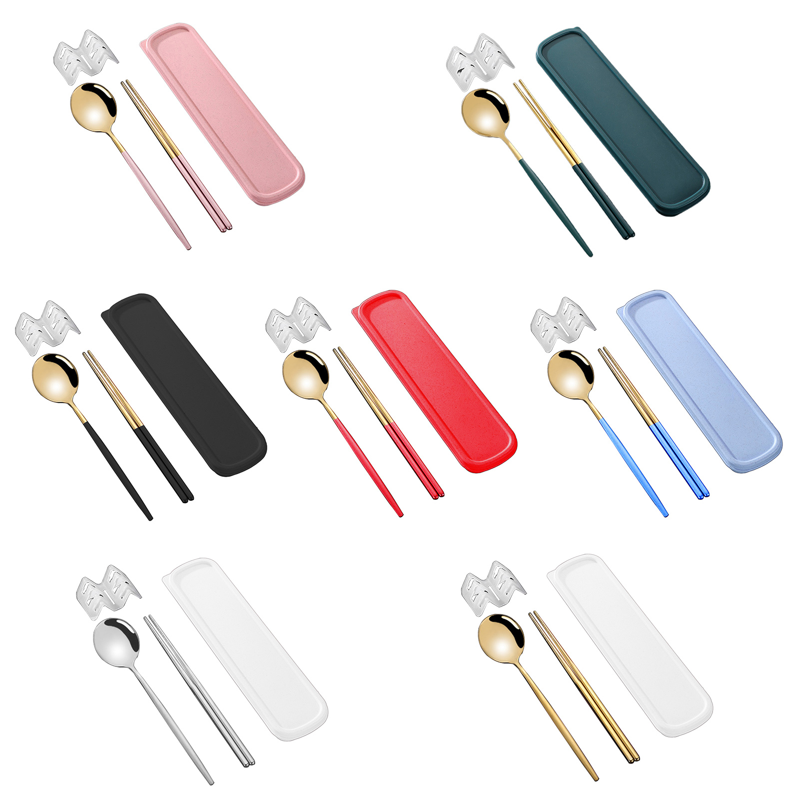 HomeCozy Flatware Kit Korean Style Dust-proof Stainless Steel ...