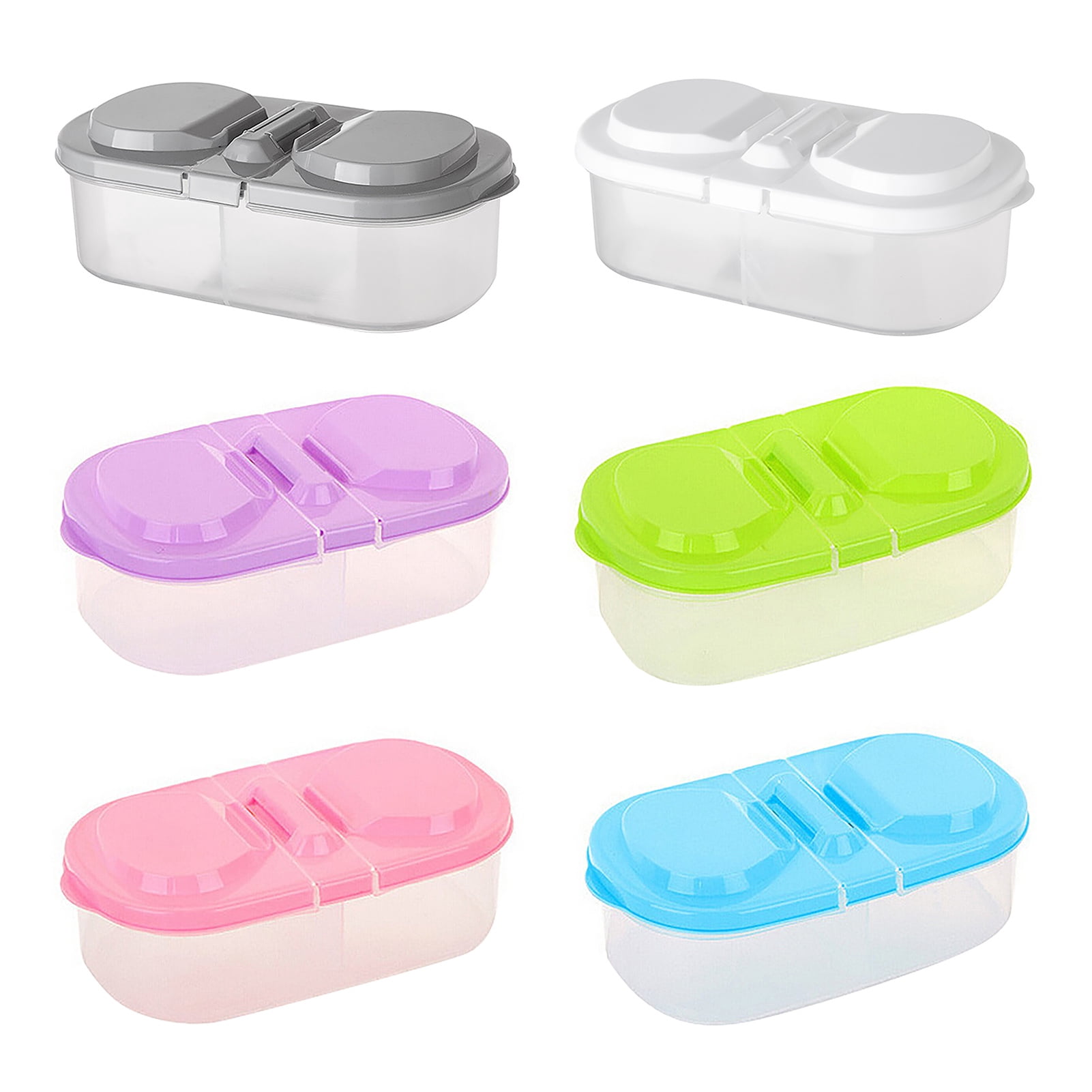 HomeCozy Food Box Smooth Edge Large Capacity Eco-friendly PP Plastic 2 ...