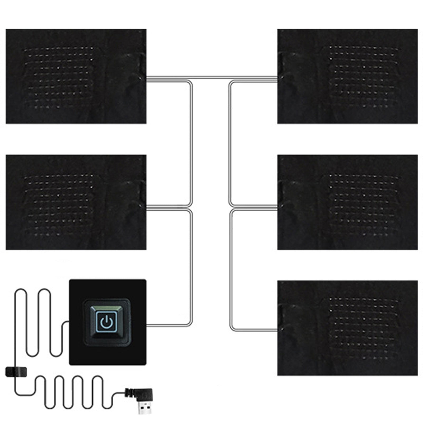 HomeCozy Heater Pad with 3 Gear Plug And Play Self-heating Adjustable ...