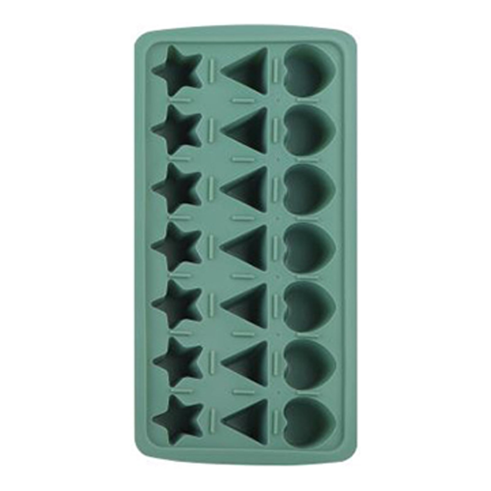 HomeCozy Ice Cube Tray Heart Shape with Lid Silicone 21 Grids Cocktails ...