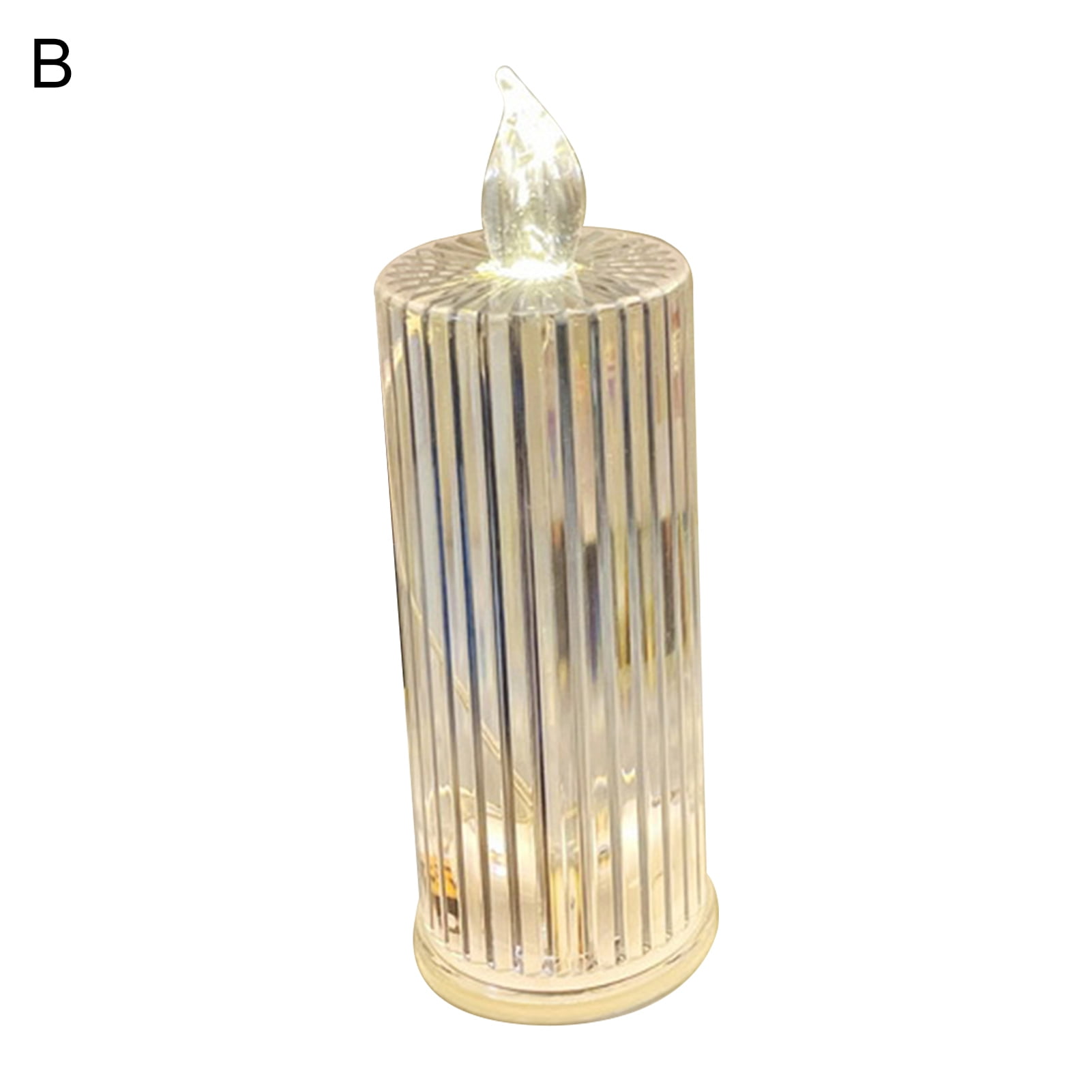 HomeCozy LED Candle Realistic Looking Reusable Plastic Mini Candle Lamp ...