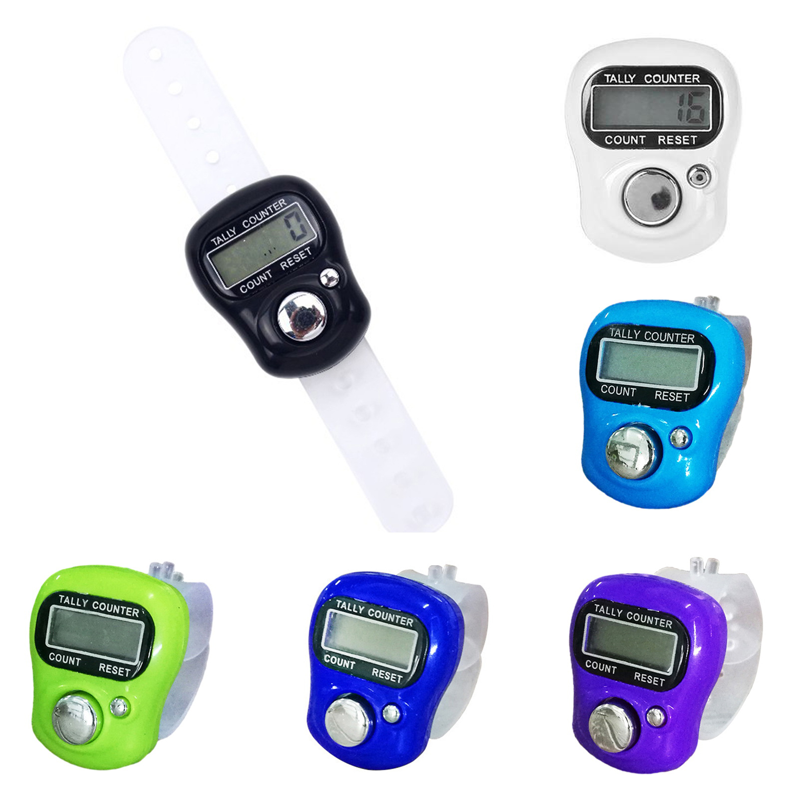 HomeCozy LED Finger Ring Counter Compact Quick Response Adjustable ...