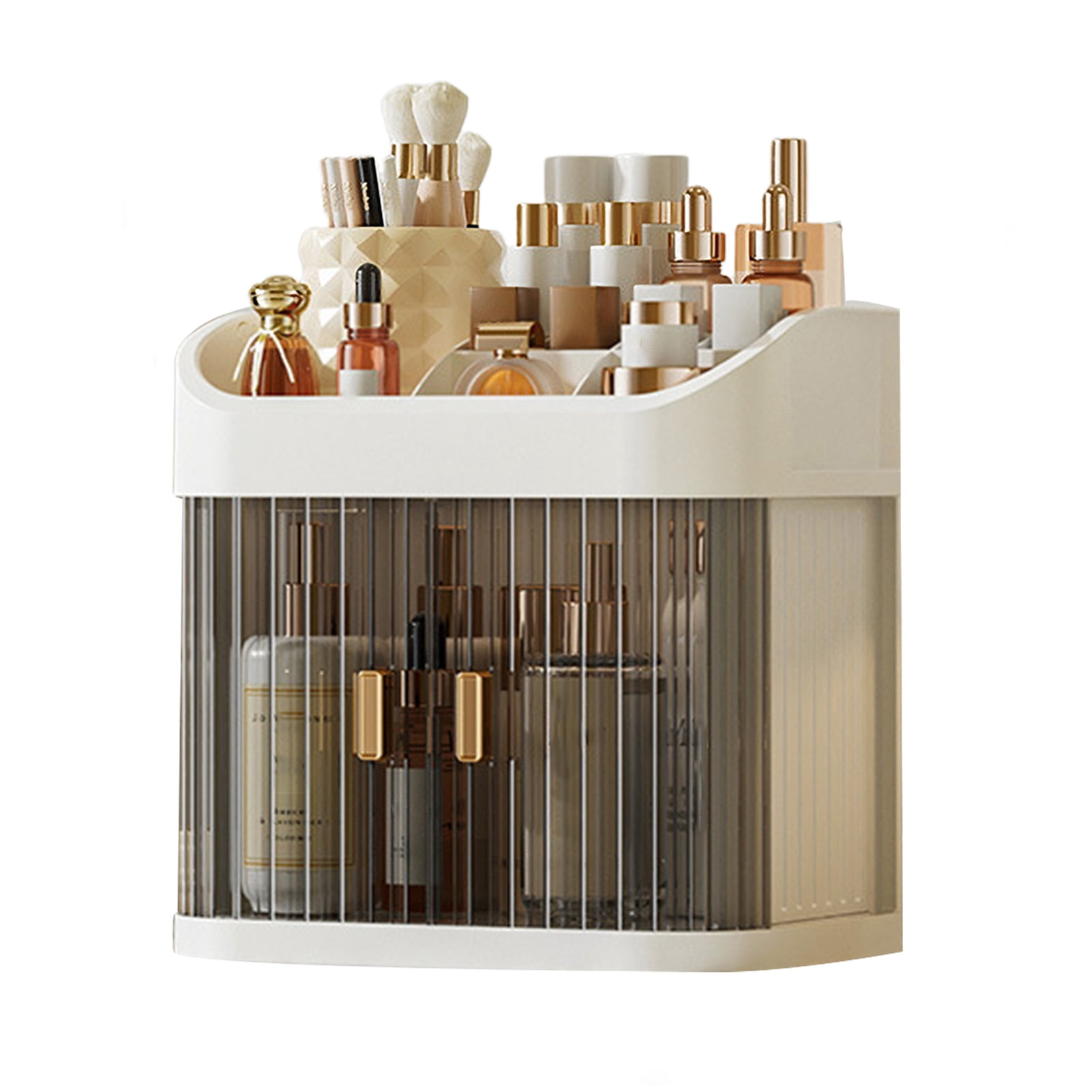 HomeCozy Makeup Organizer,Dustproof Multi-Functional Makeup Storage Box ...
