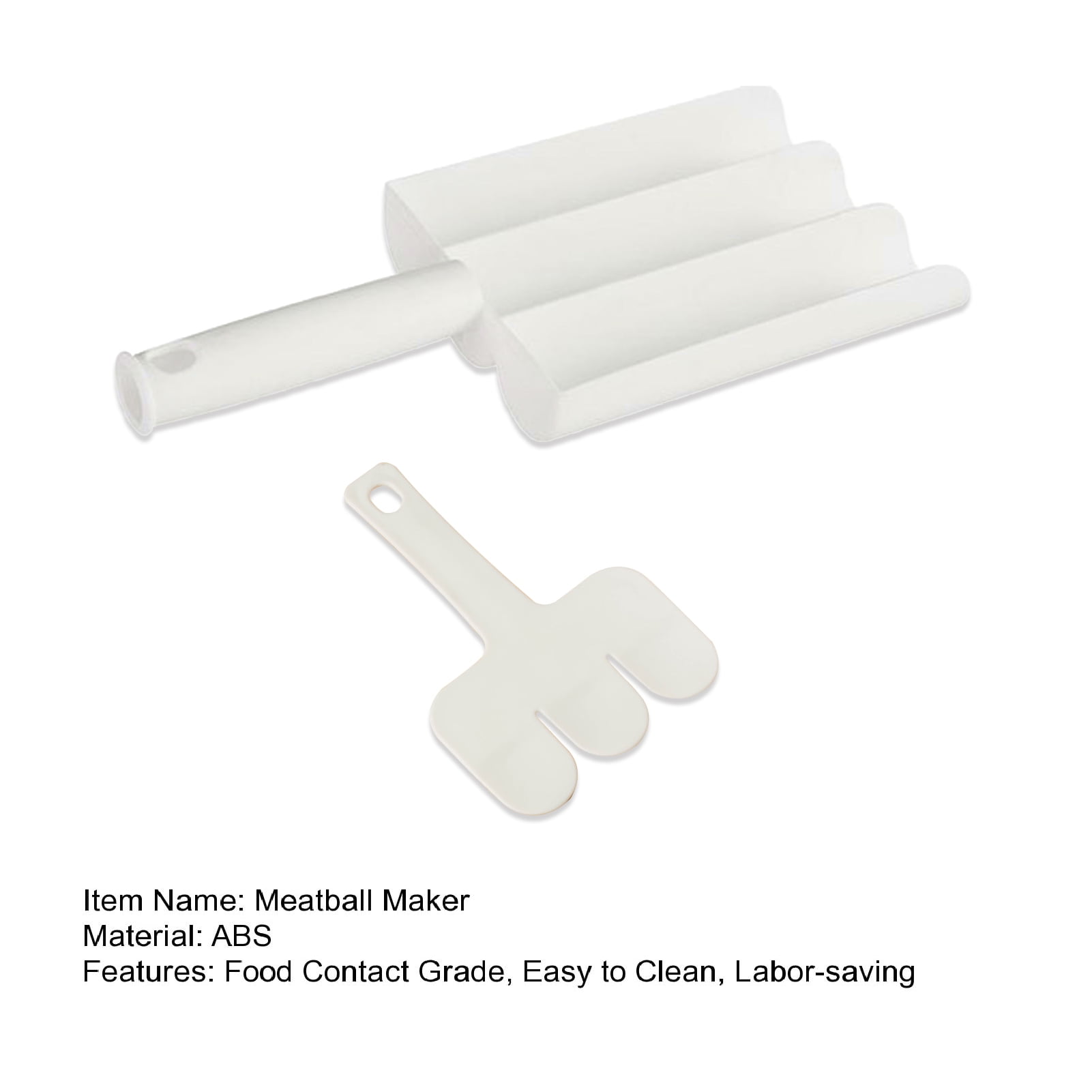 HomeCozy Meatball Maker with Scraper Labor-saving 3 Slots Fried Fish ...