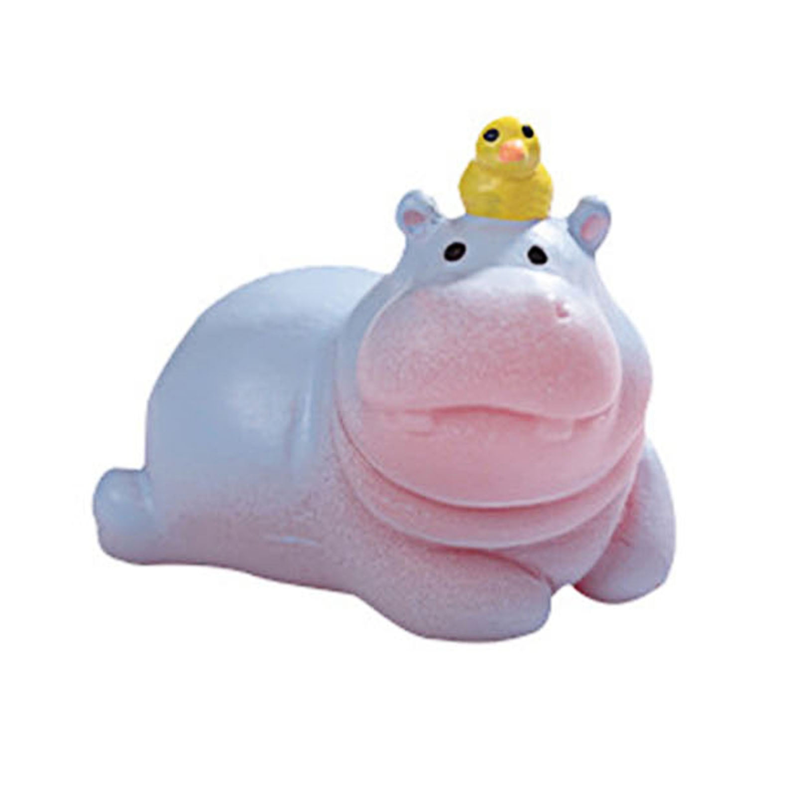 HomeCozy Miniature Hippopotamus Figurine Mini Cartoon Hippo Ornament ...