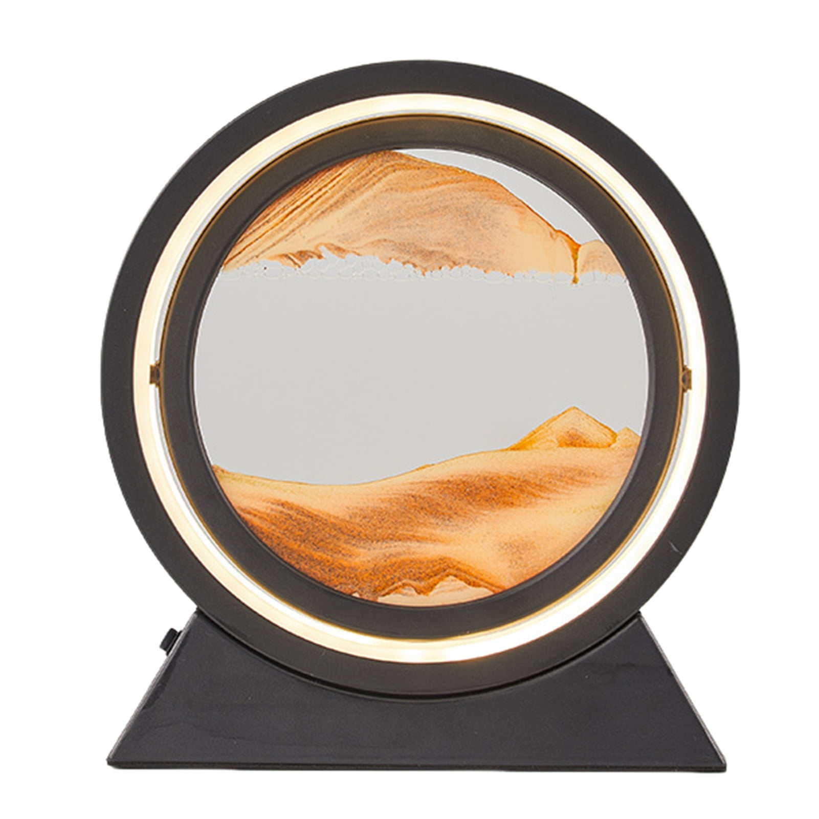 HomeCozy Moving Sand Art Desk Lamp Quicksand Picture 3D Deep Sea ...