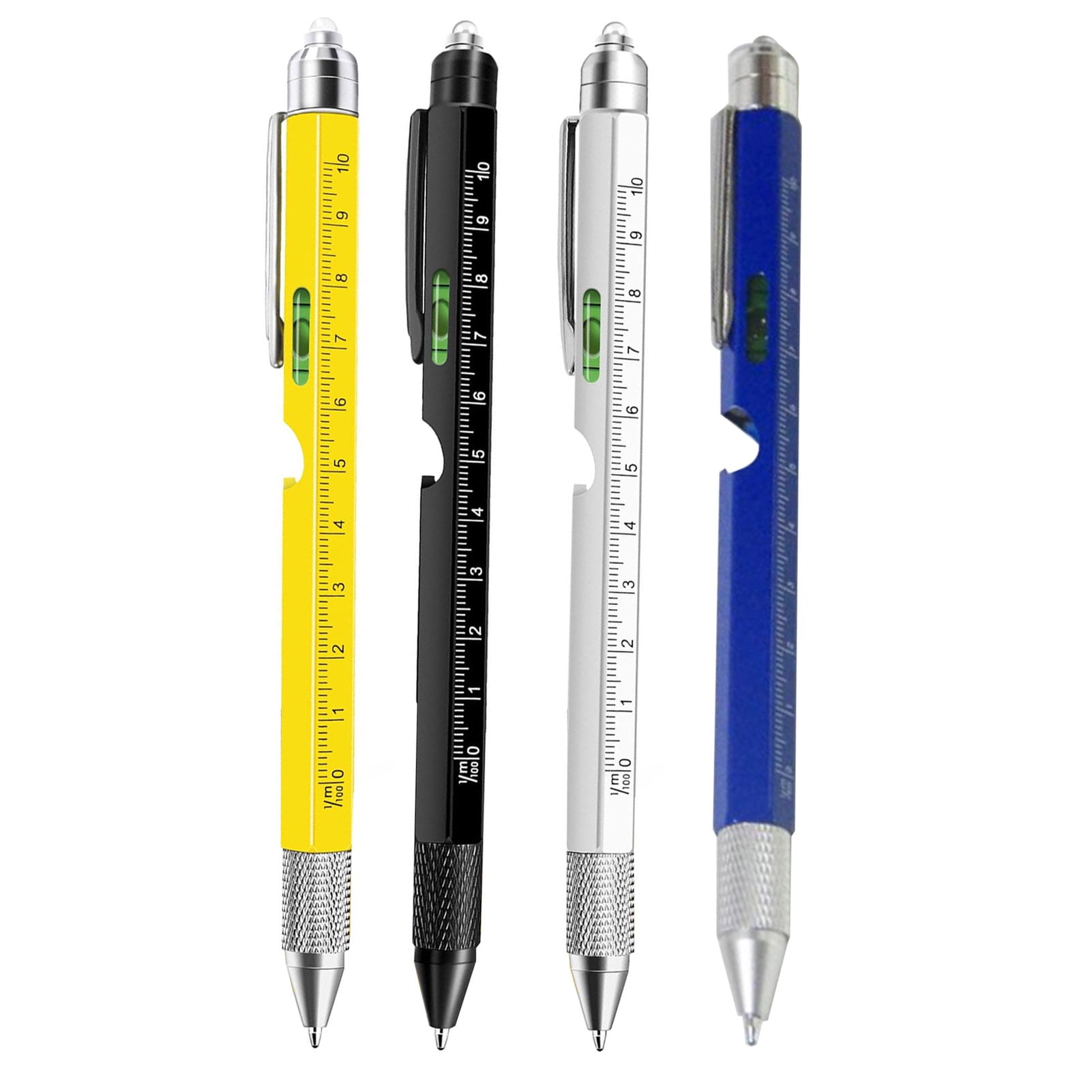 HomeCozy Multi-purpose Tool Pen Men LED Light Screwdriver Ruler Stylus ...