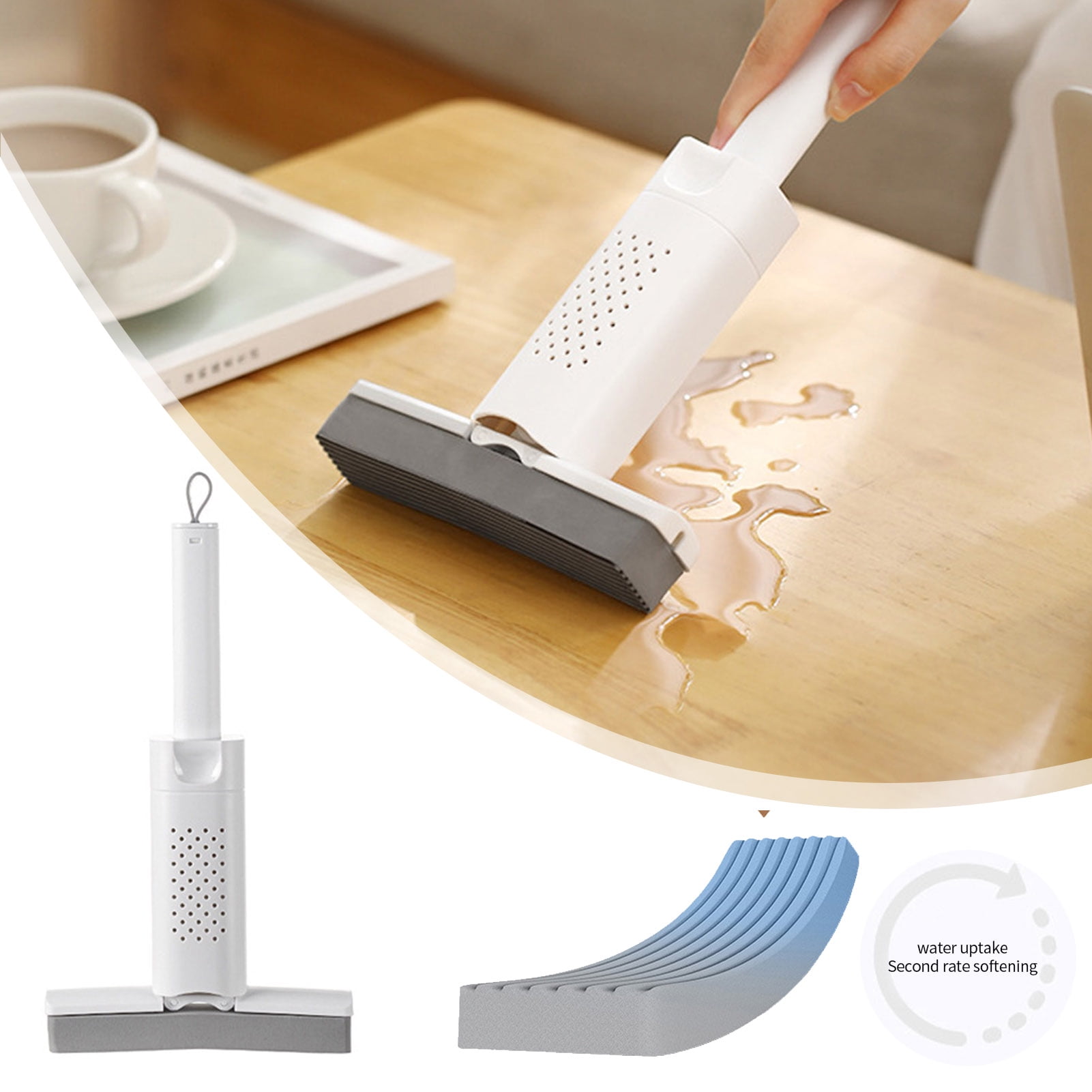 HomeCozy Multifunctional Mini Cleaning Mop Portable Self-Squeeze Window ...