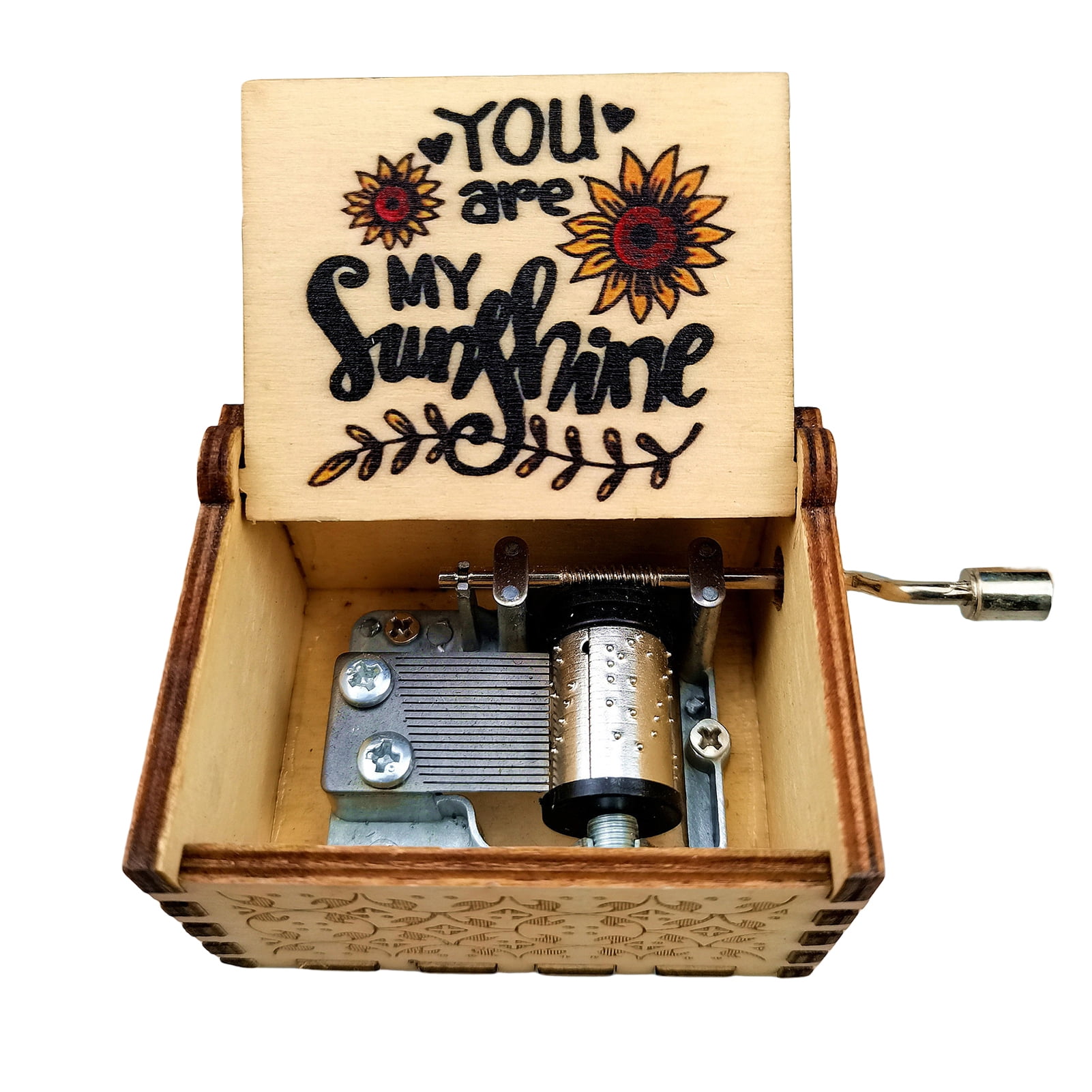 HomeCozy Music Box Mechanical Movement Vintage Crisp Singing Handicraft ...
