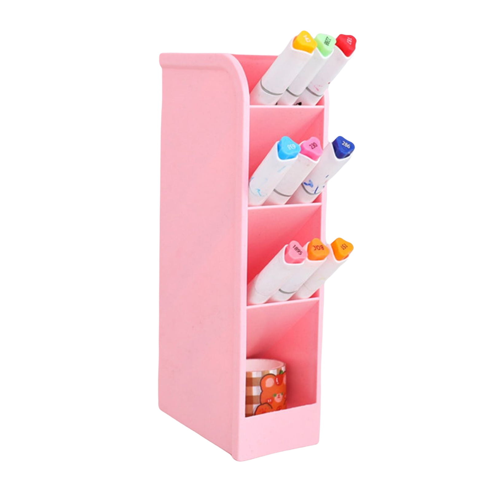 HomeCozy Pen Holder Multifunctional 45 Degrees Inclined Plastic ...