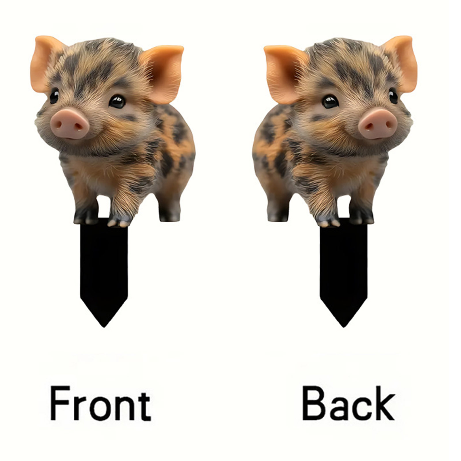 HomeCozy Pig Stake Yard Sign 2D Cartoon Pig Acrylic Garden Insert ...