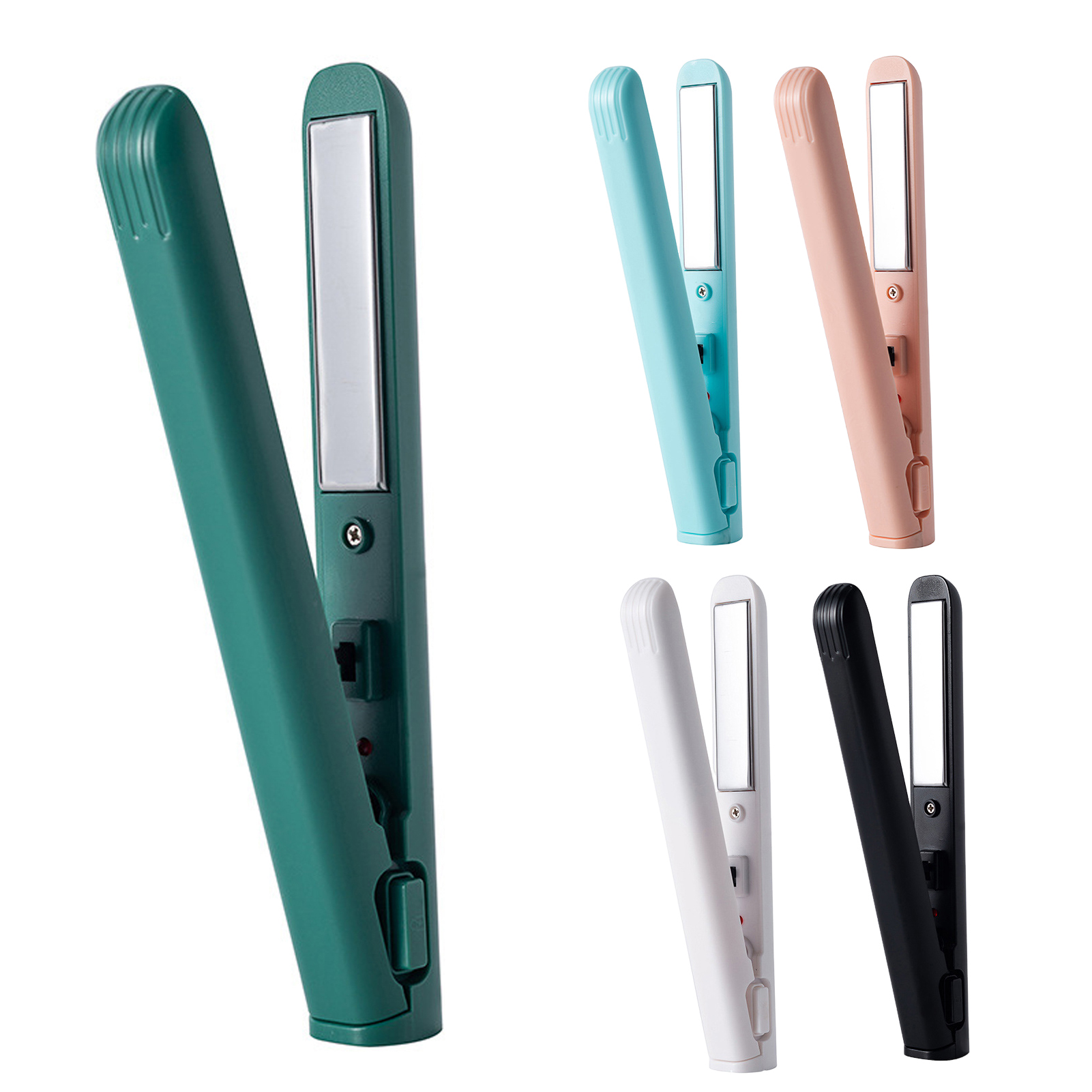 HomeCozy Portable USB Hair Straightener Fast Heating Electric Curling ...