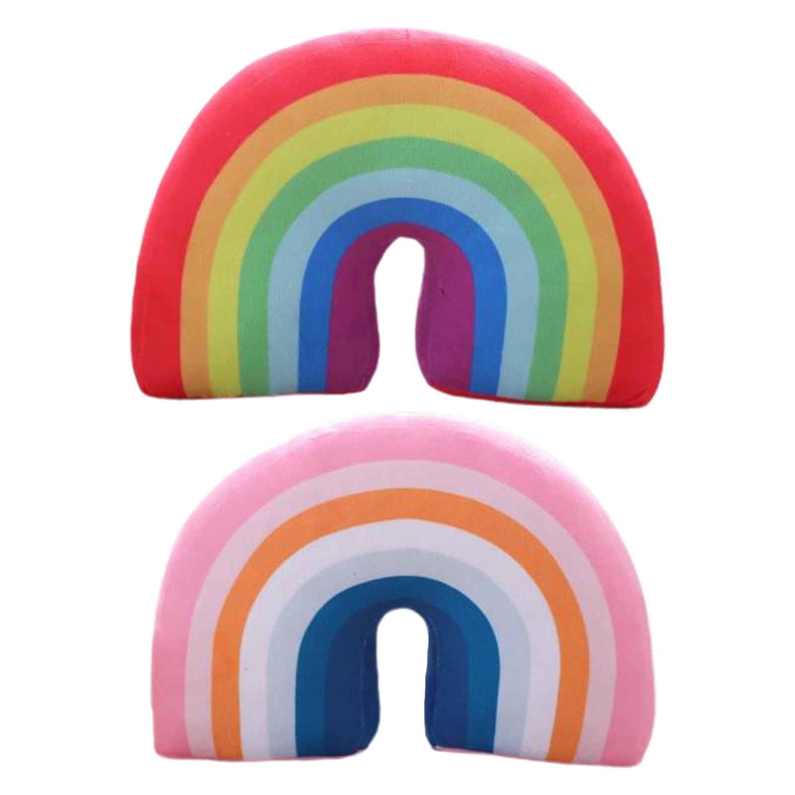 HomeCozy Rainbow Pillow Soft Texture Room Decor Colorfast Stuffed ...