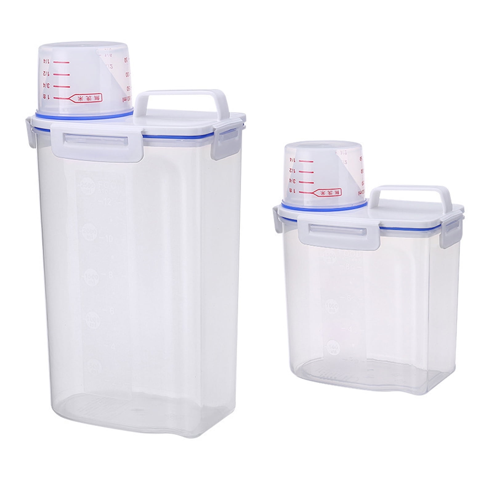 HomeCozy Rice Containers Airtight Large Capacity Plastic Clear ...