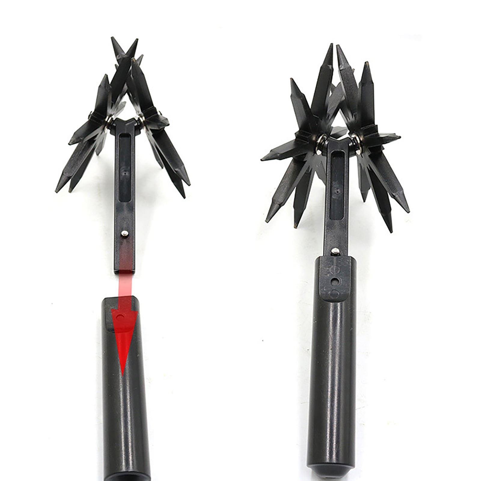 HomeCozy Rotary Cultivator Tool Hand Held Garden Cultivator with Tines ...