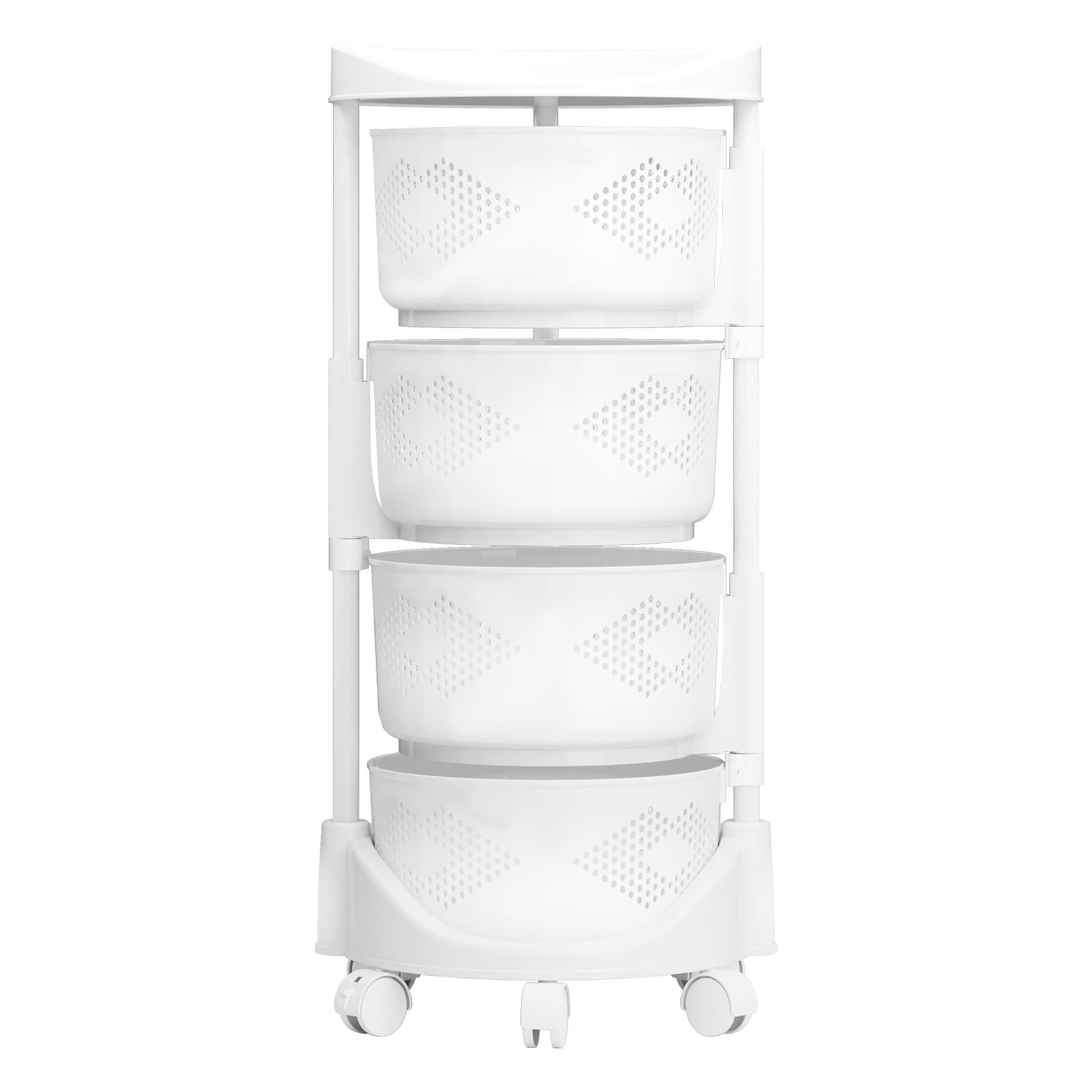 HomeCozy Rotating Trolley, Kitchen Trolley, Rotating Kitchen Storage ...