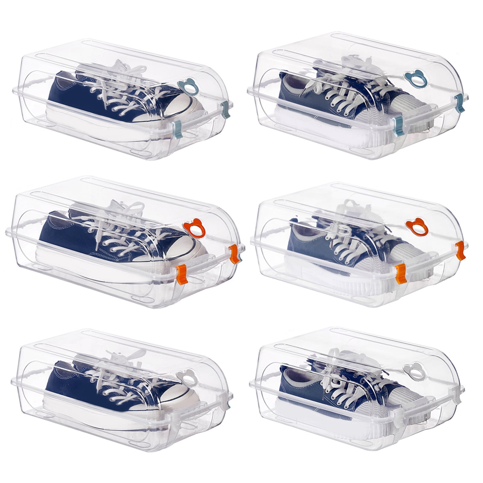 HomeCozy Shoe Storage Box Protect Ventilation Holes Design Transparent ...