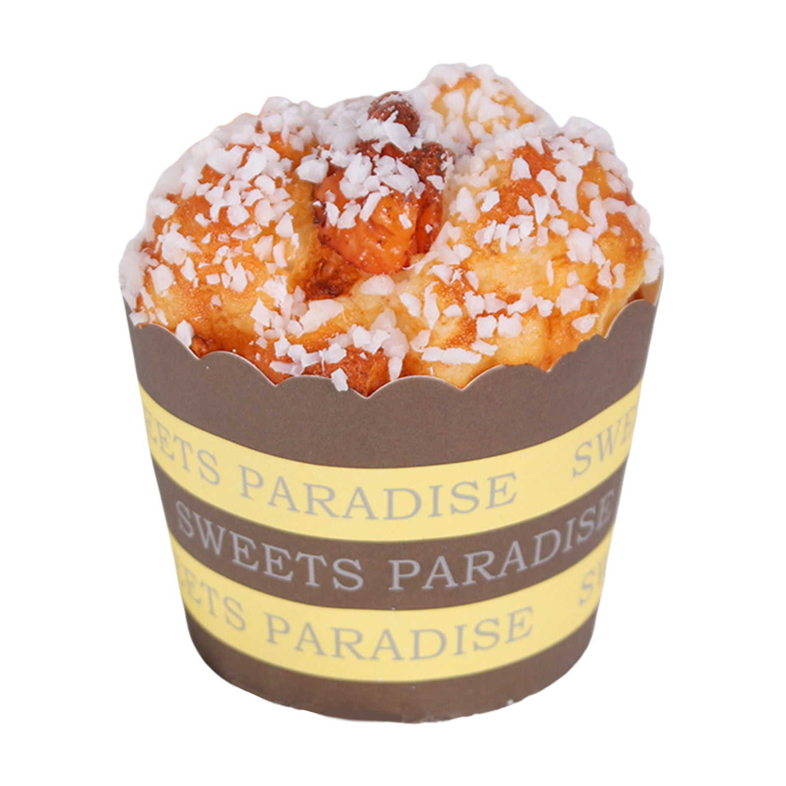 HomeCozy Simulation Cupcake Realistic Looking Waterproof Faux Leather ...