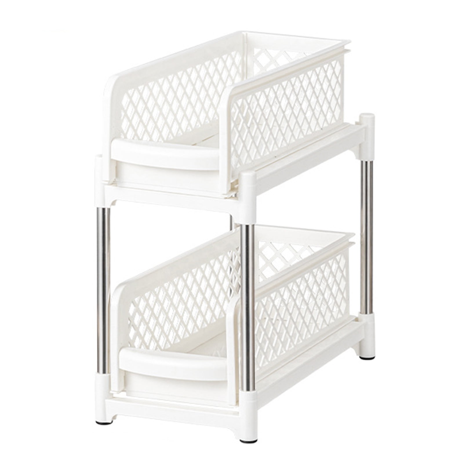 HomeCozy Under Sink Organizer and Storage,Plastic Slide-Out Drawer ...