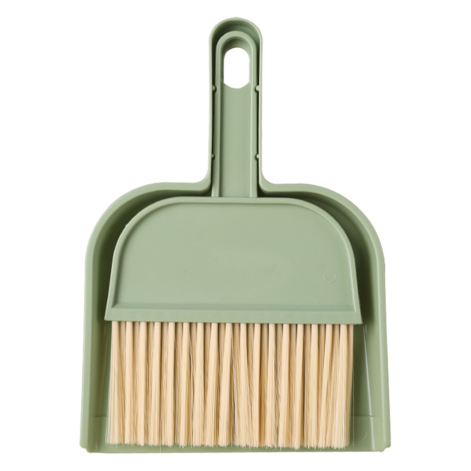 HomeCozy Small Broom with Dustpan Set with Handle Soft Bristles ...