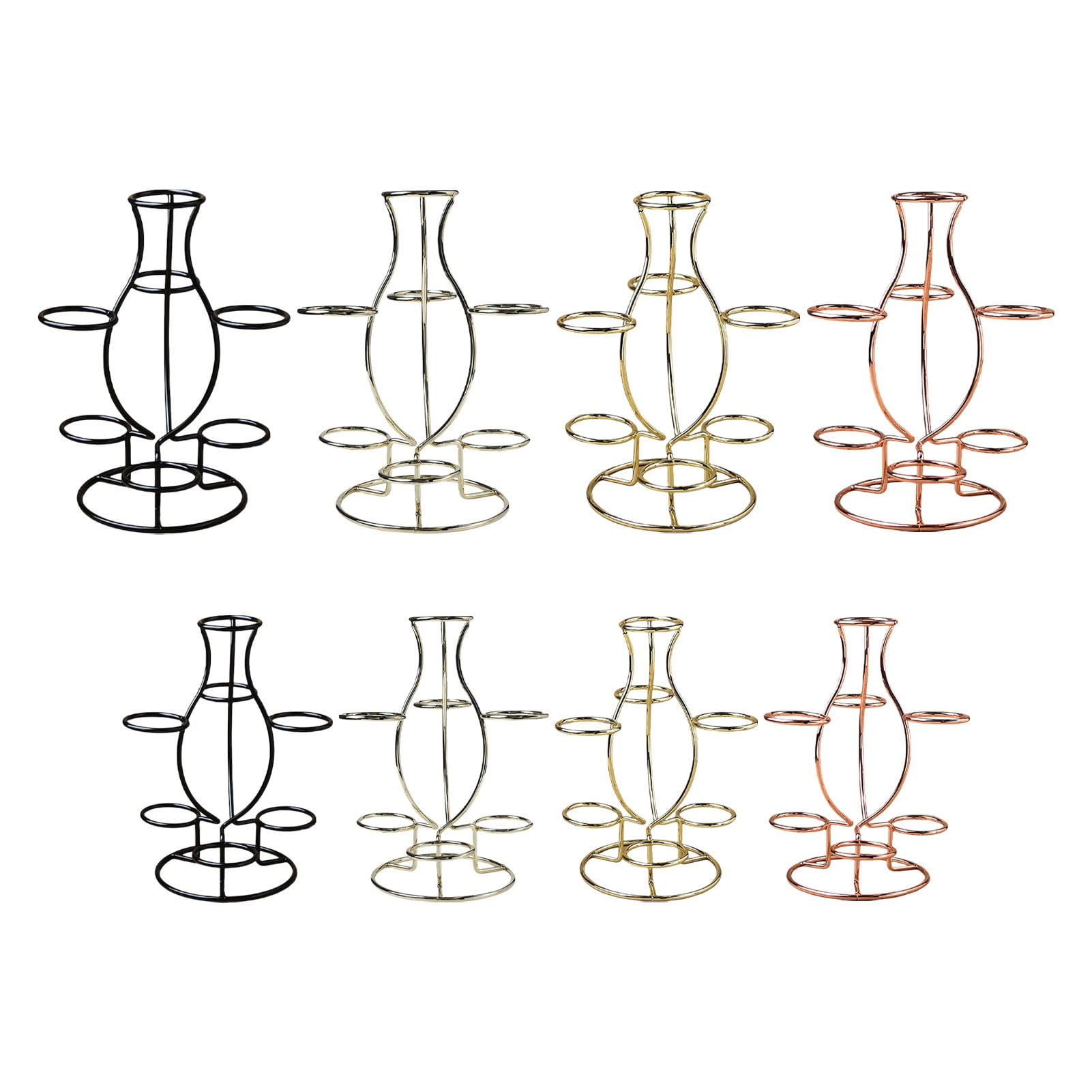 HomeCozy Sphere Metal Display Stand 7 Faux Crystal Ball Decorative ...