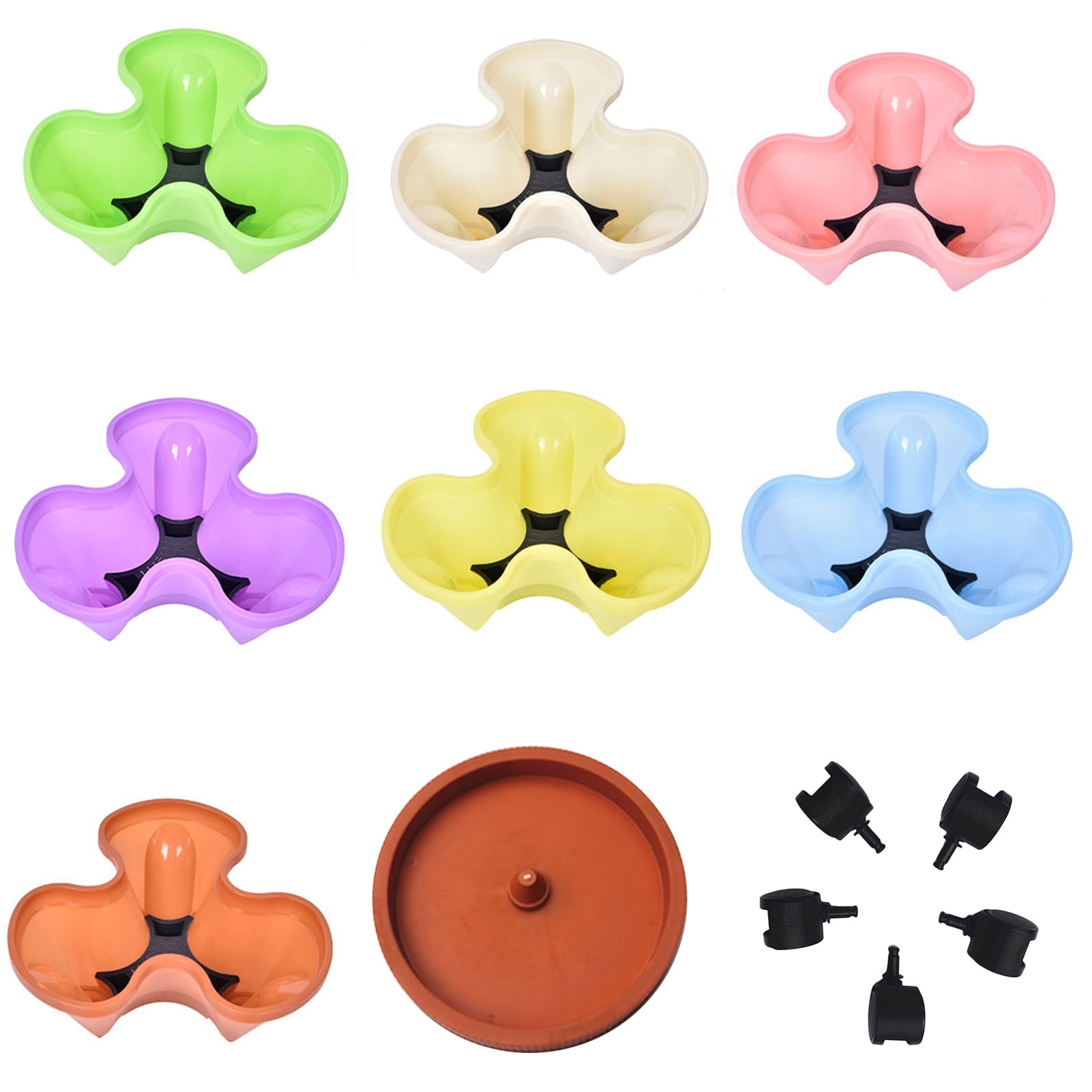 HomeCozy Stackable Plant Pot Creative Petal Design Multi Layers Plant ...