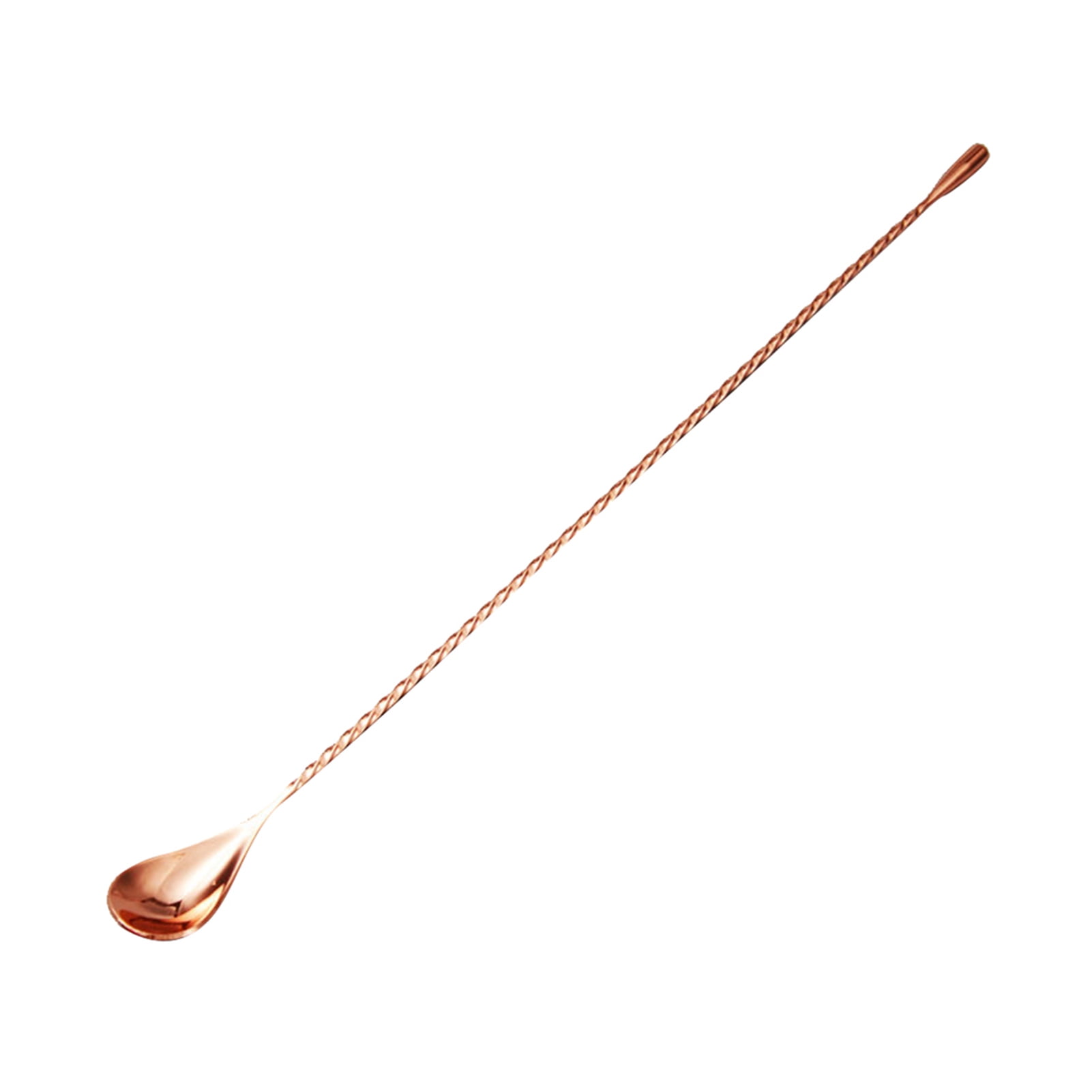 HomeCozy Stainless Steel Spiral Long Handle Mixing Stir Cocktail Spoon ...