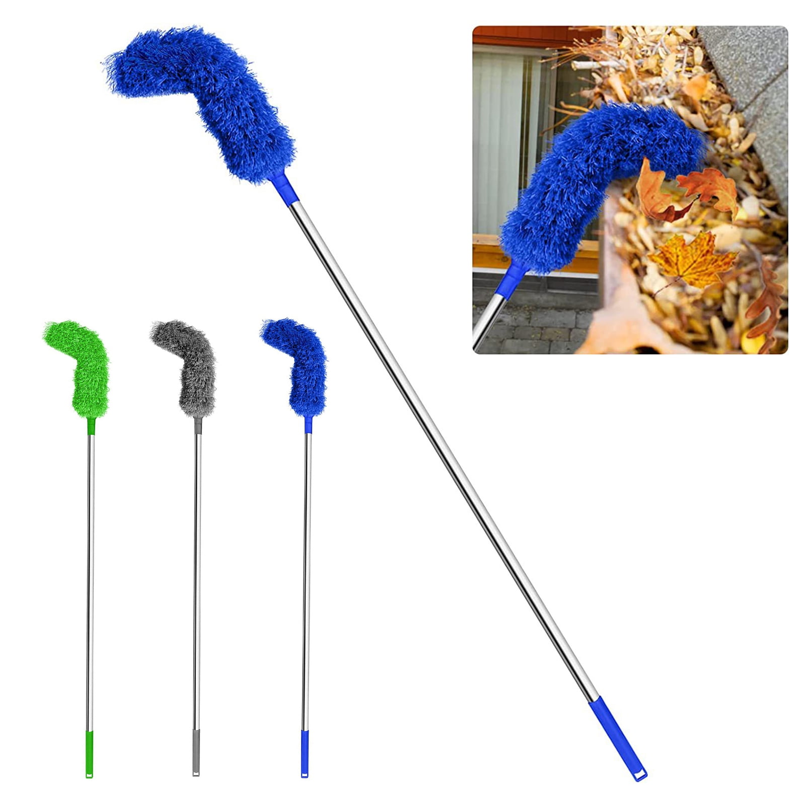 HomeCozy Telescopic Gutter Cleaning Brush Removing Leaves Debris ...