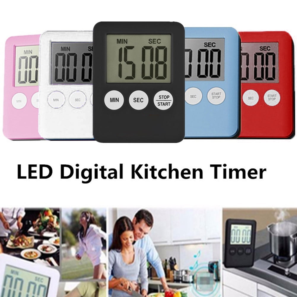 HomeCozy Thin Cooking Digital Timer Kitchen Time Countdown Alarm Clock Baking Pizza Tool ...