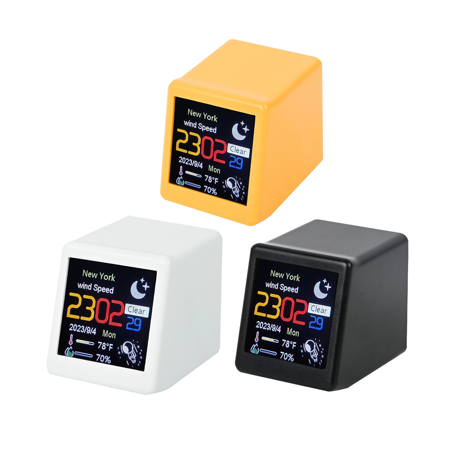 HomeCozy Wi-Fi Digital Clock DIY Programming Large Screen No Battery ...