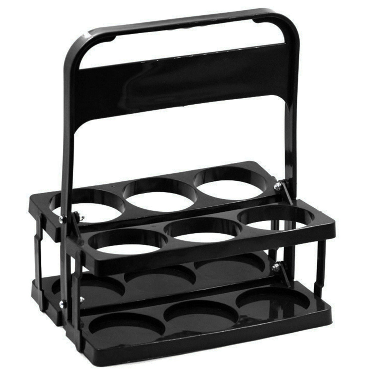 HomeCozy Wine Bottle Rack 6 Pack Foldable Reusable Shatterproof ...