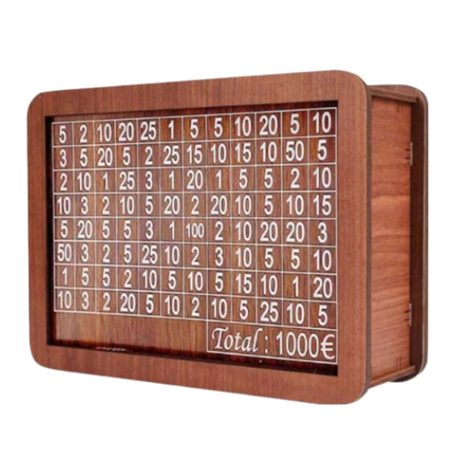 HomeCozy Wood Money Box with Counter Vintage Piggy Bank Large Capacity ...