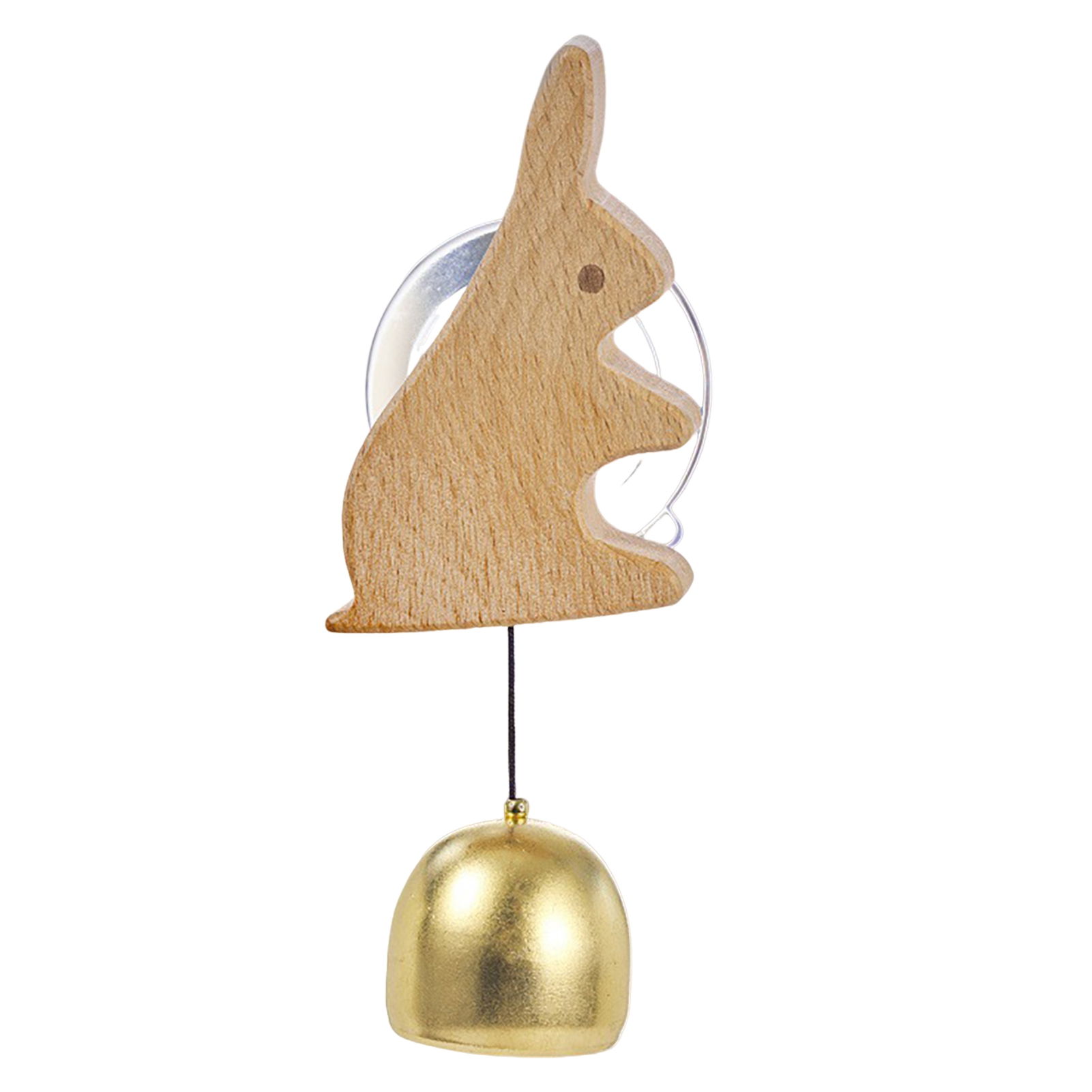 HomeCozy Wooden Door Bell Animal Shape Wind Chime Hanging Metal Bell ...