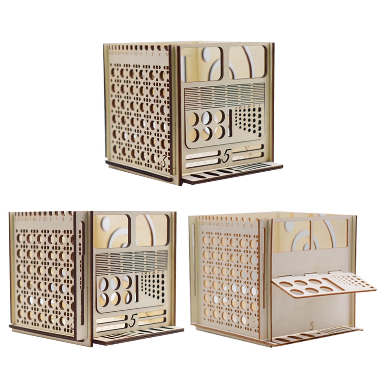 HomeCozy Wooden Yarn Bowl Multifunction Knitting Crochet Yarn Ball ...