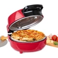 HomeCraft 12" Stone Baked Pizza Maker, Red - Walmart.com