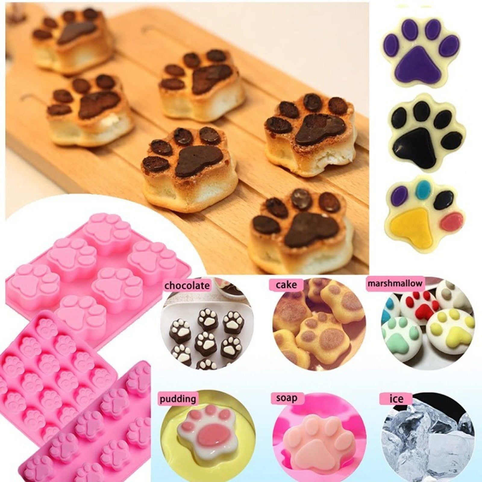 HomeCraft Co. Cat Silicone Purpose For Rice Cakes Mooncakes Ice Cubes ...