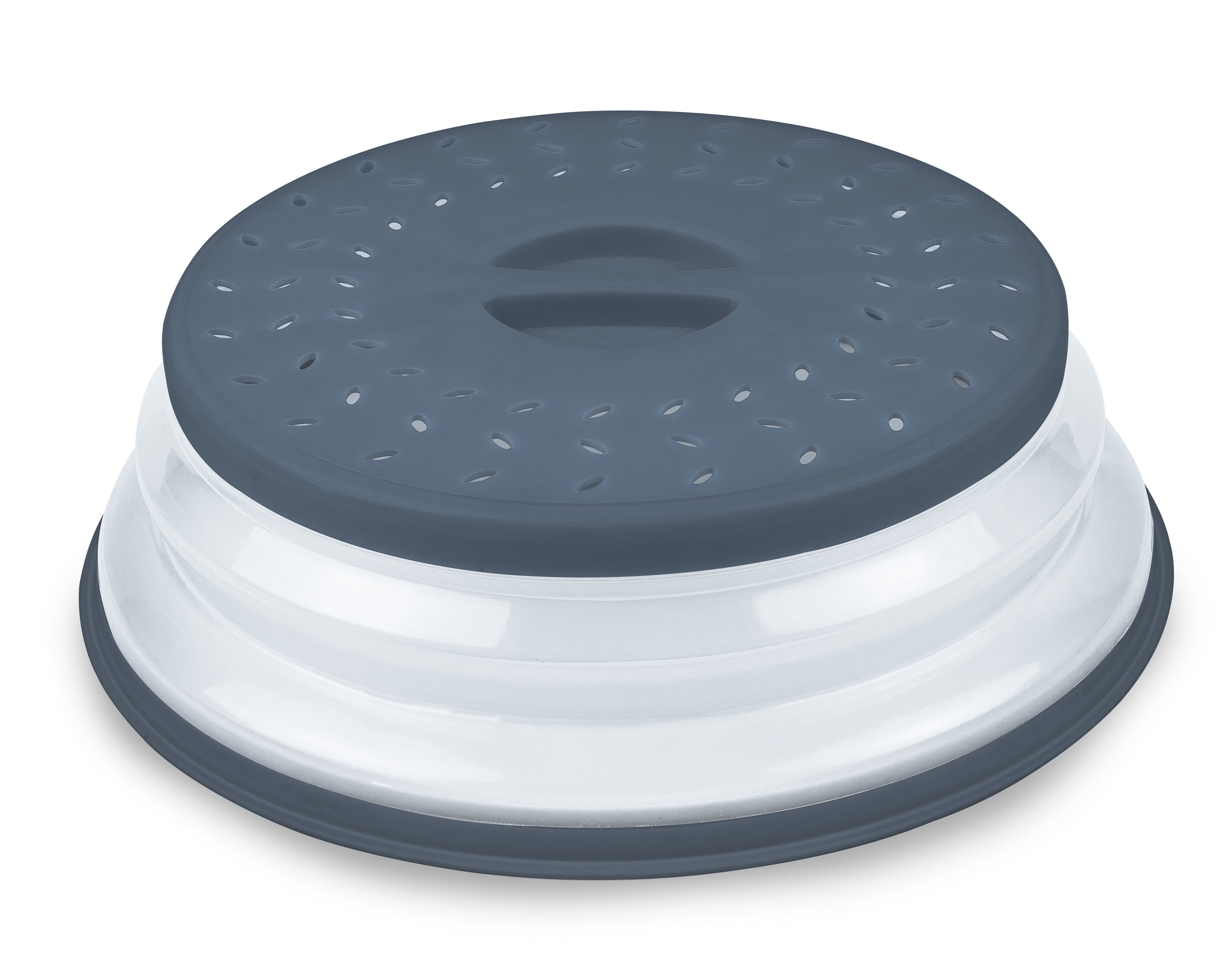 HomeCraft HCMCPCC10MB 10" Collapsible Microwave Plate Cover & Colander ...