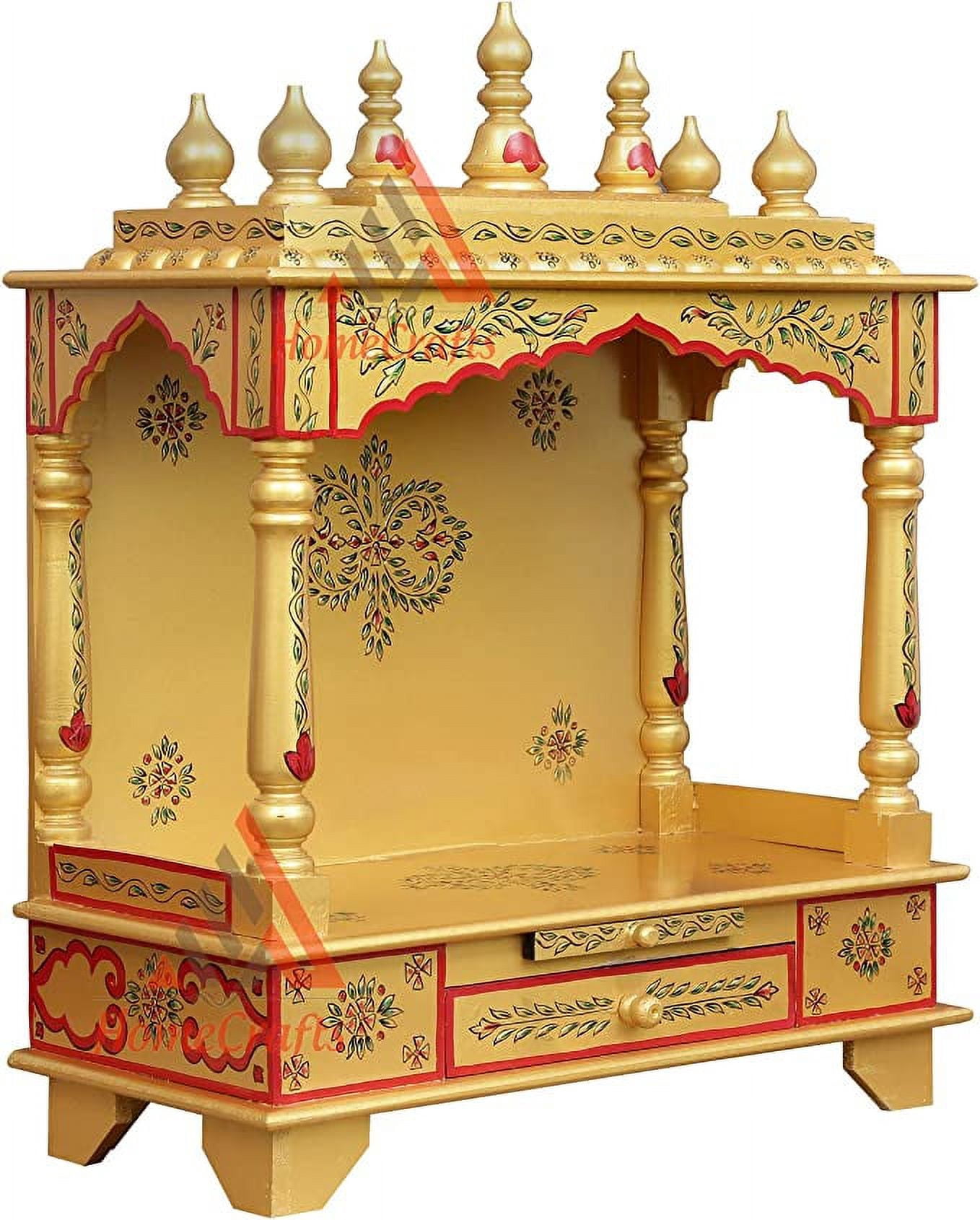 HomeCraft LED Light Home Temple/Pooja Mandir/Wooden Temple/Temple for ...