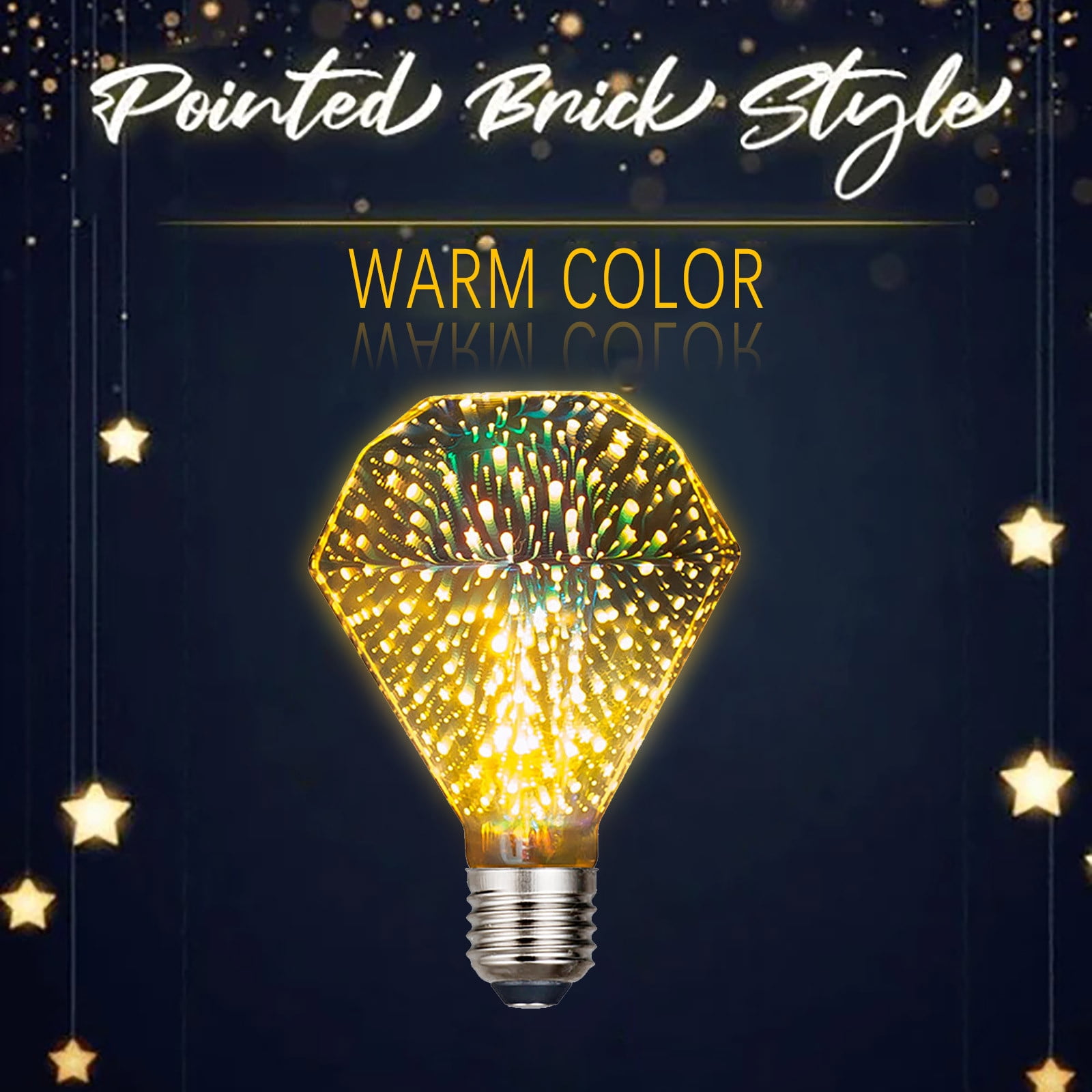 HomeDM 3D Fireworks LED Light Bulb Christmas Day Firework Lights ...