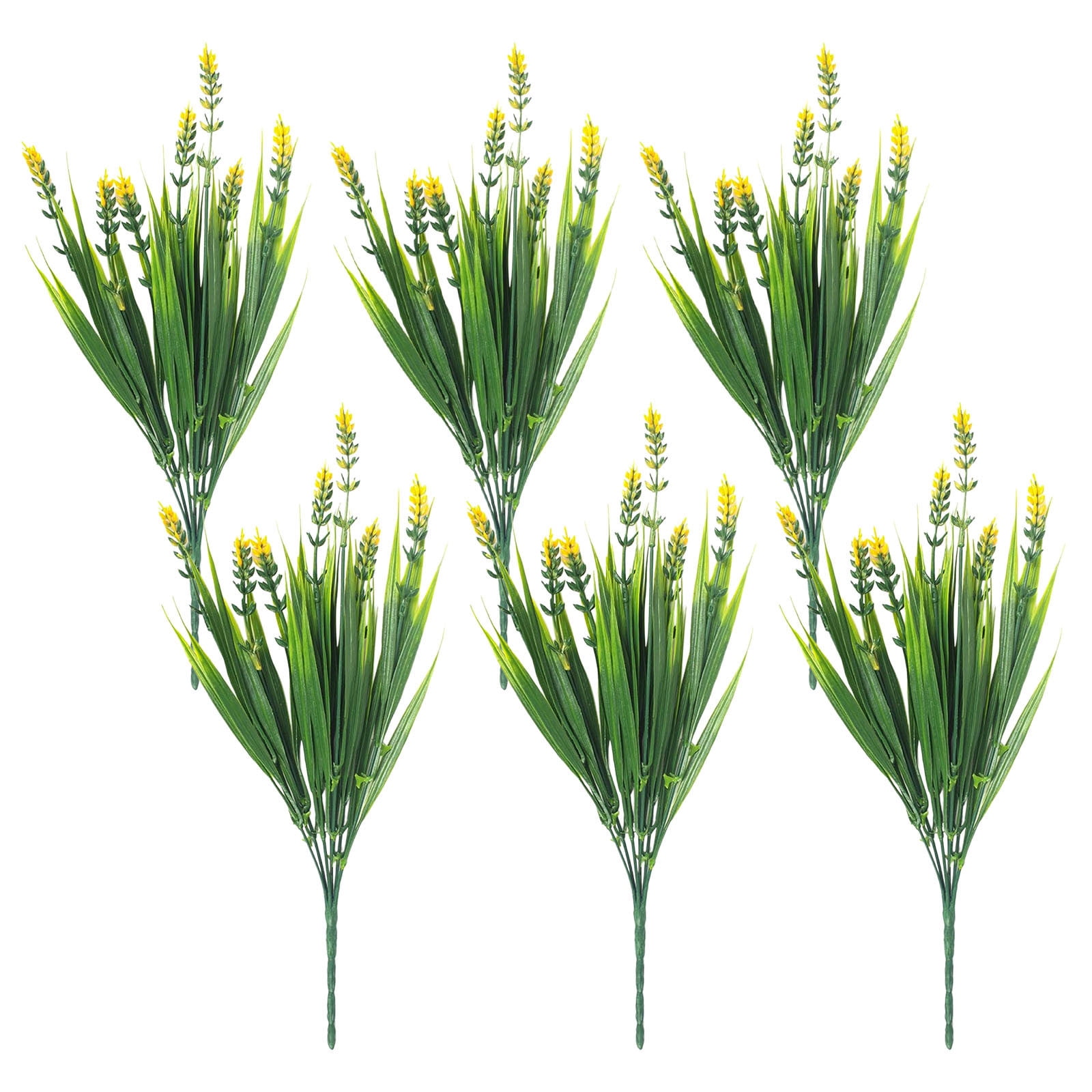 HomeDM Artificial Lavender Flowers, 6 Bundles Fake Flowers for Home ...