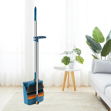 Broom & Dustpan Set, with 33 Inch Long Handle, Broom with Dustpan, Broom and Dustpan Set for ...