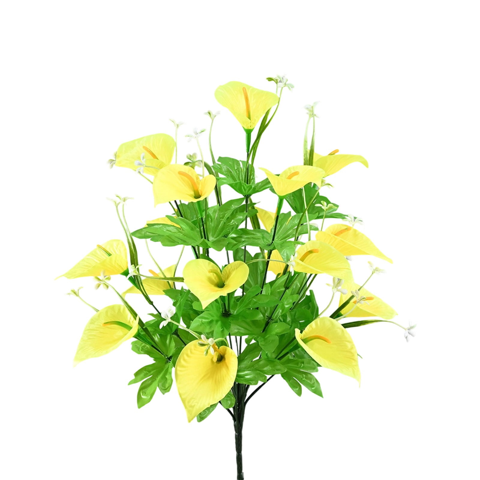 HomeDM Calla Lily Artificial Flowers Bouquet for Living Room Decor, 20 ...