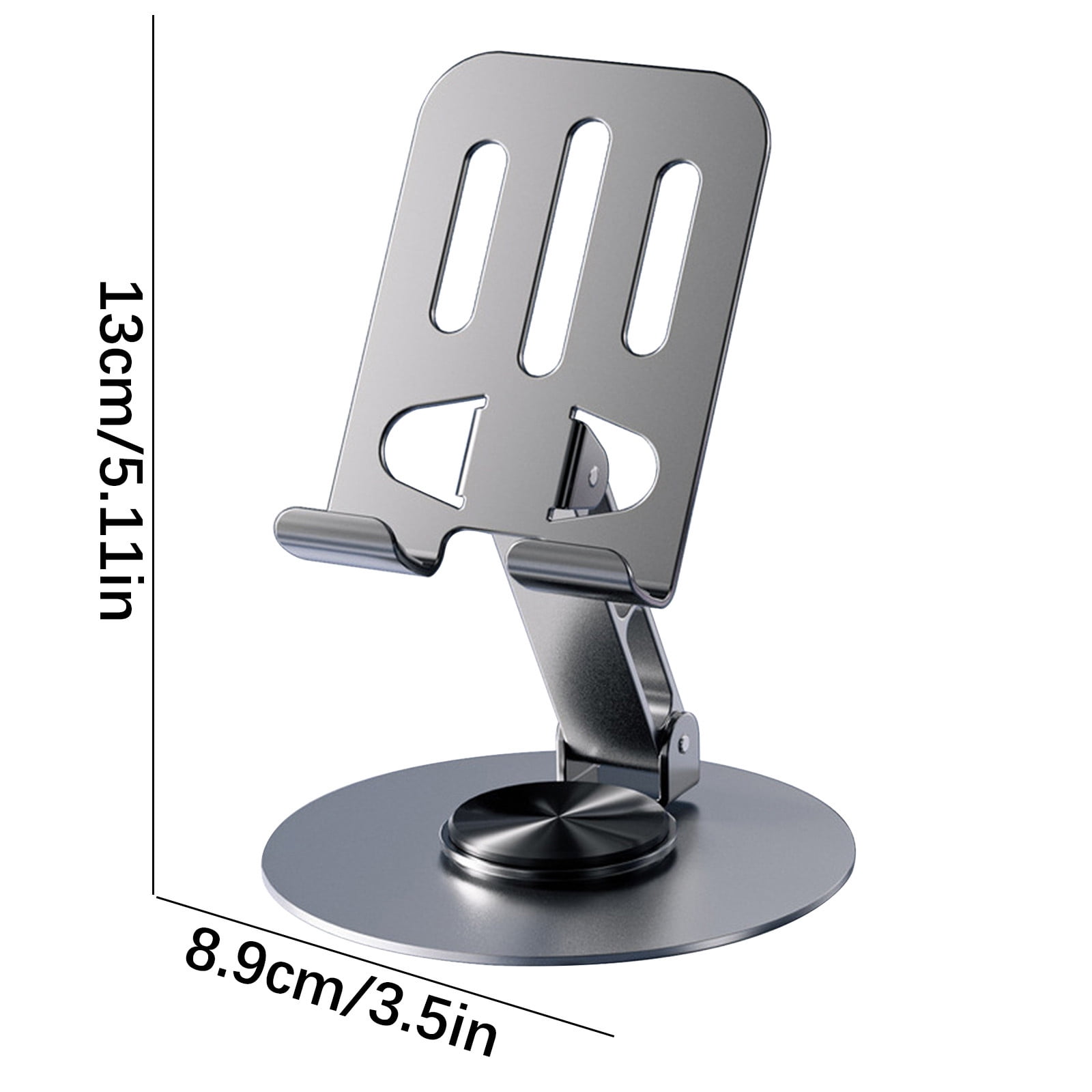 HomeDM Cell Phone Stand, 360° Rotating Phone Dock Holder Fully Foldable ...